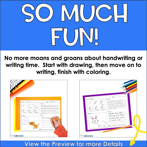 Pets Directed Drawing and Writing Prompts – Print and Cursive ...