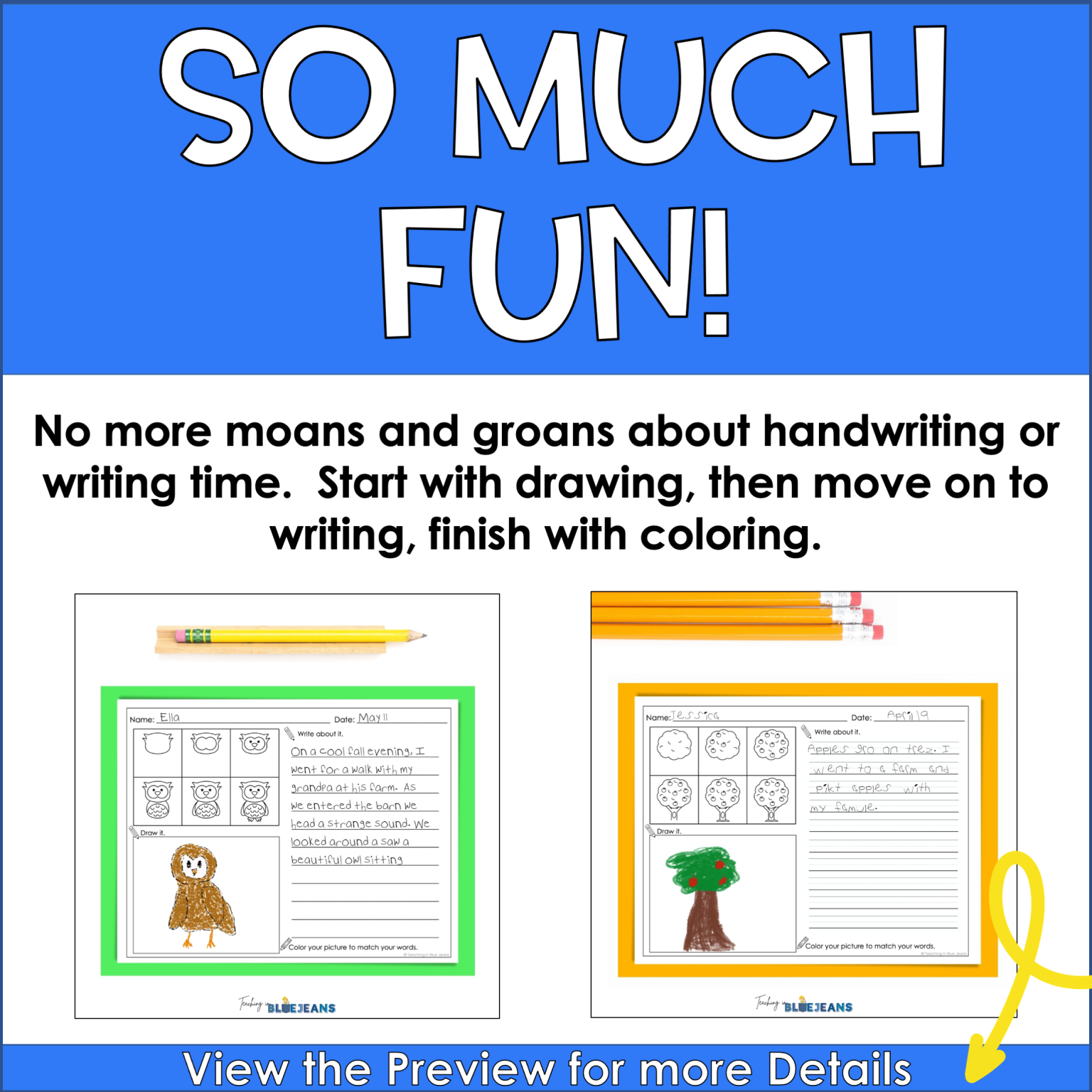 Fall Directed Drawing & Writing Prompts - Handwriting Practice with ...