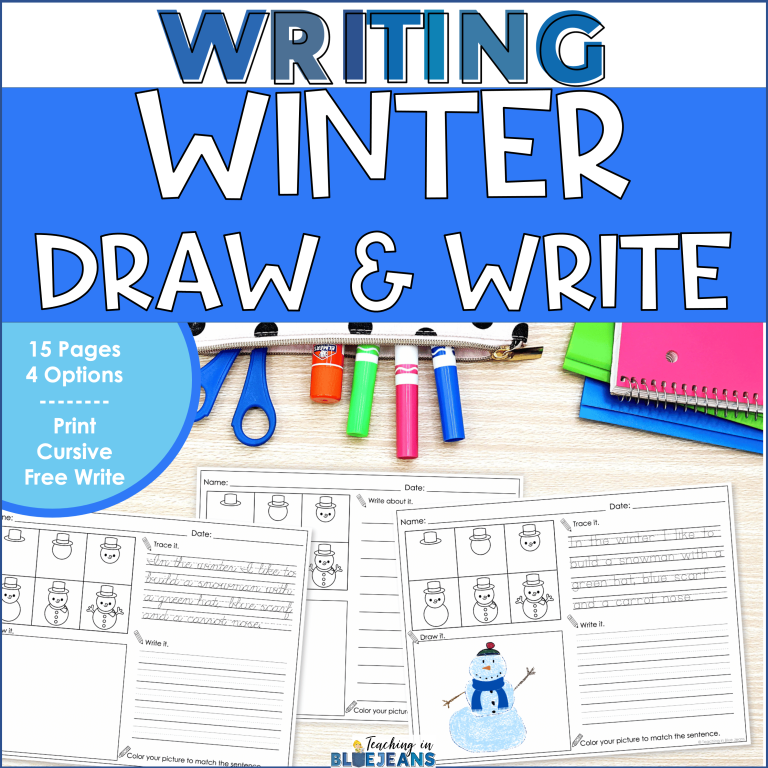 Winter Directed Drawing and Writing Prompts – Print and Cursive ...