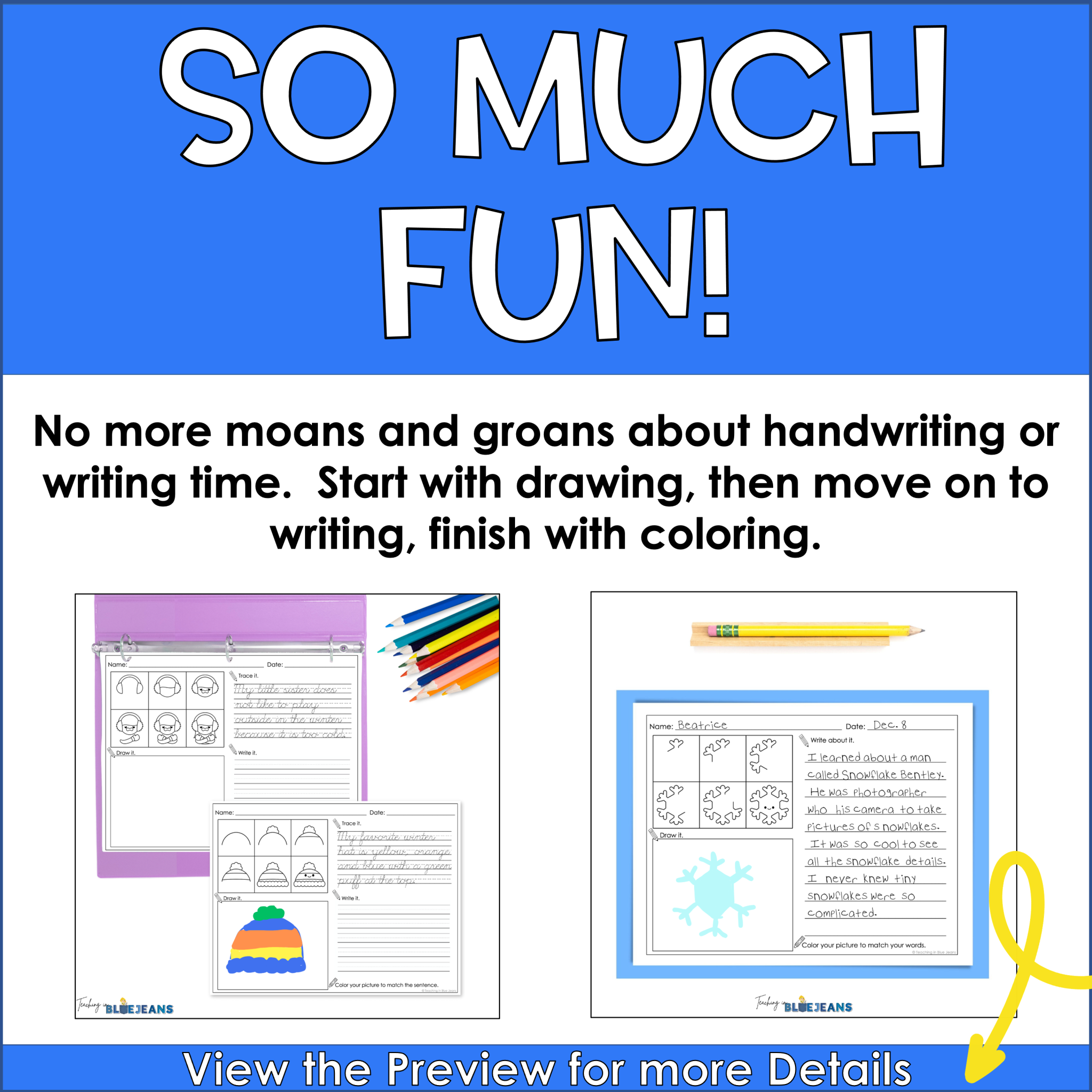 Winter Directed Drawing and Writing Prompts – Print and Cursive ...
