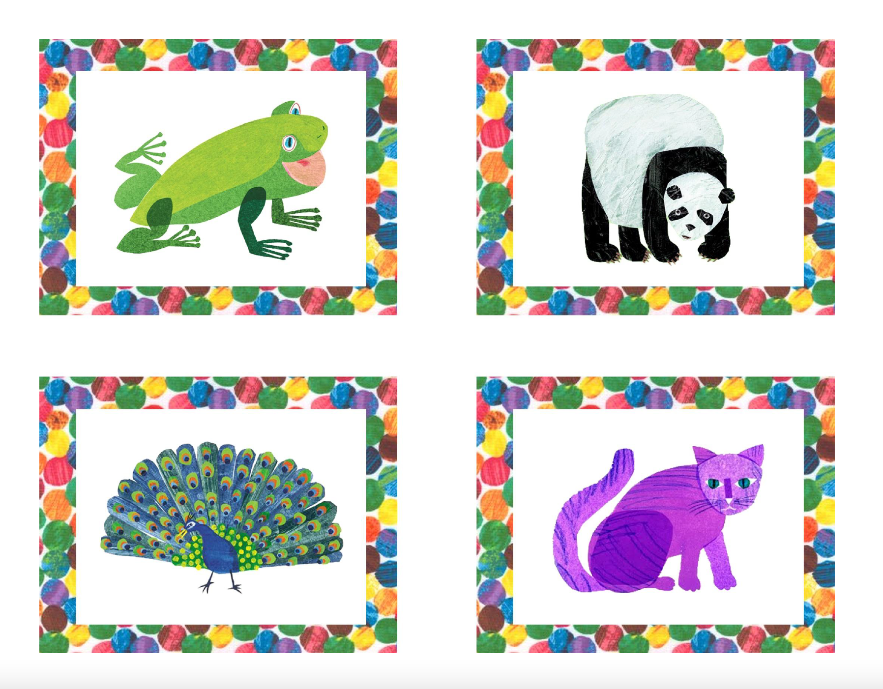 Eric Carle Inspired Table and Group Signs | Teaching in Blue Jeans