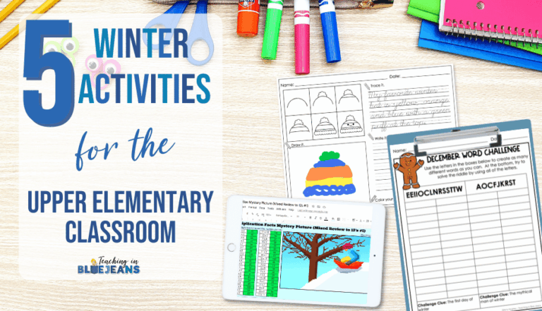 5 Winter Activities for the Upper Elementary Classroom