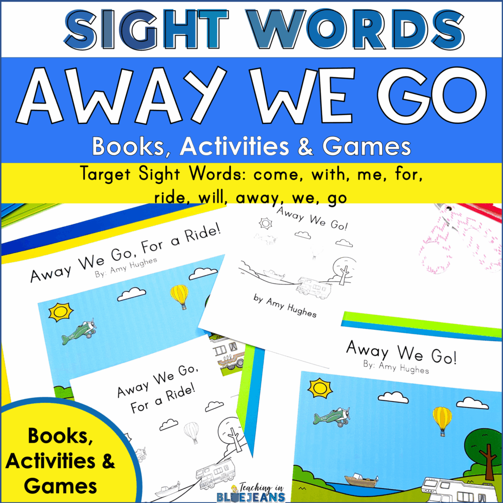 Transportation Sight Word Readers and Activities – Printable Reading | Teaching in Blue Jeans