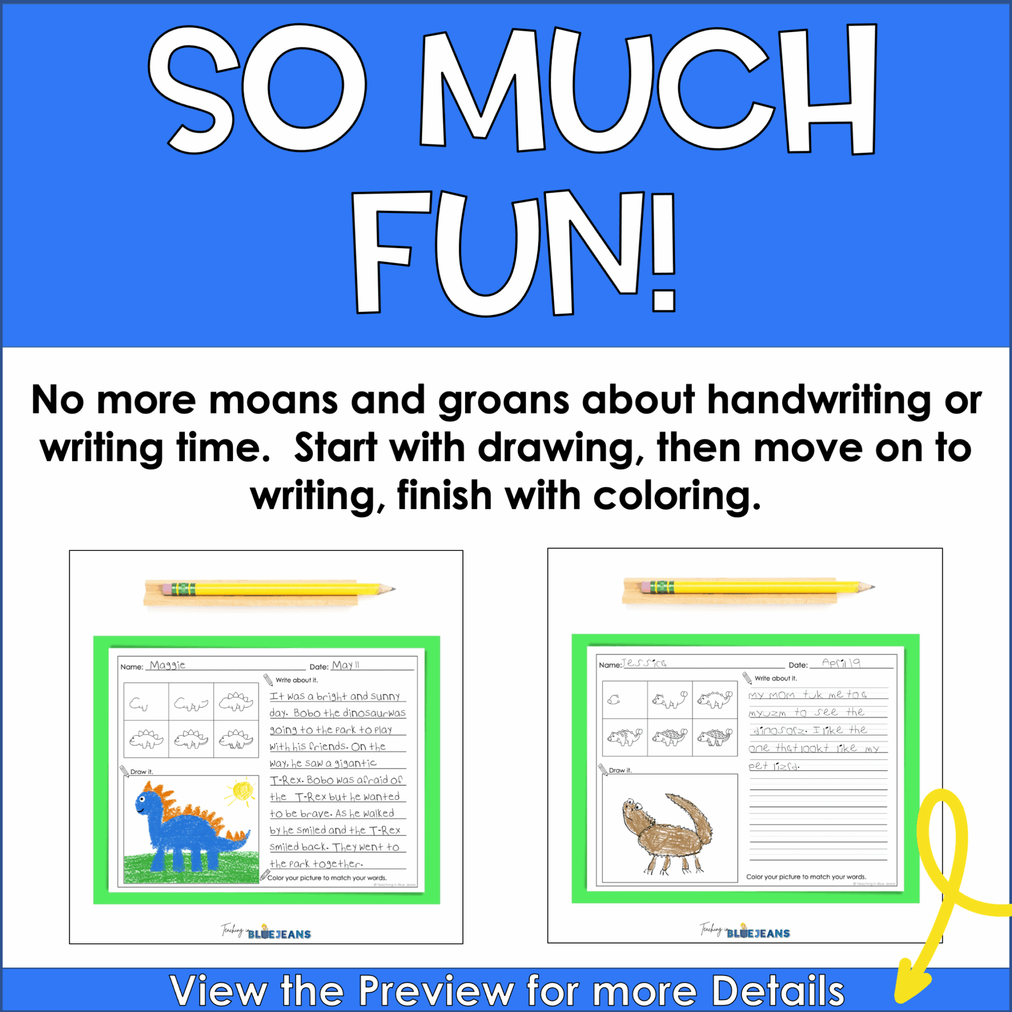 Dinosaur Directed Drawing and Writing Prompts – Print and Cursive ...