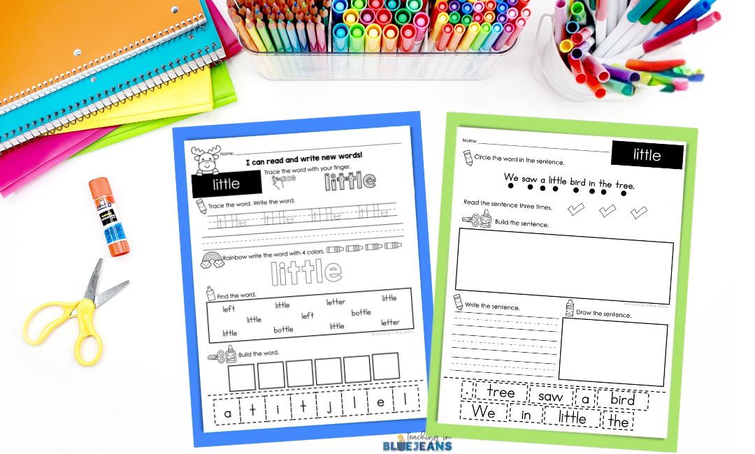 Free Sight Word Practice Pages